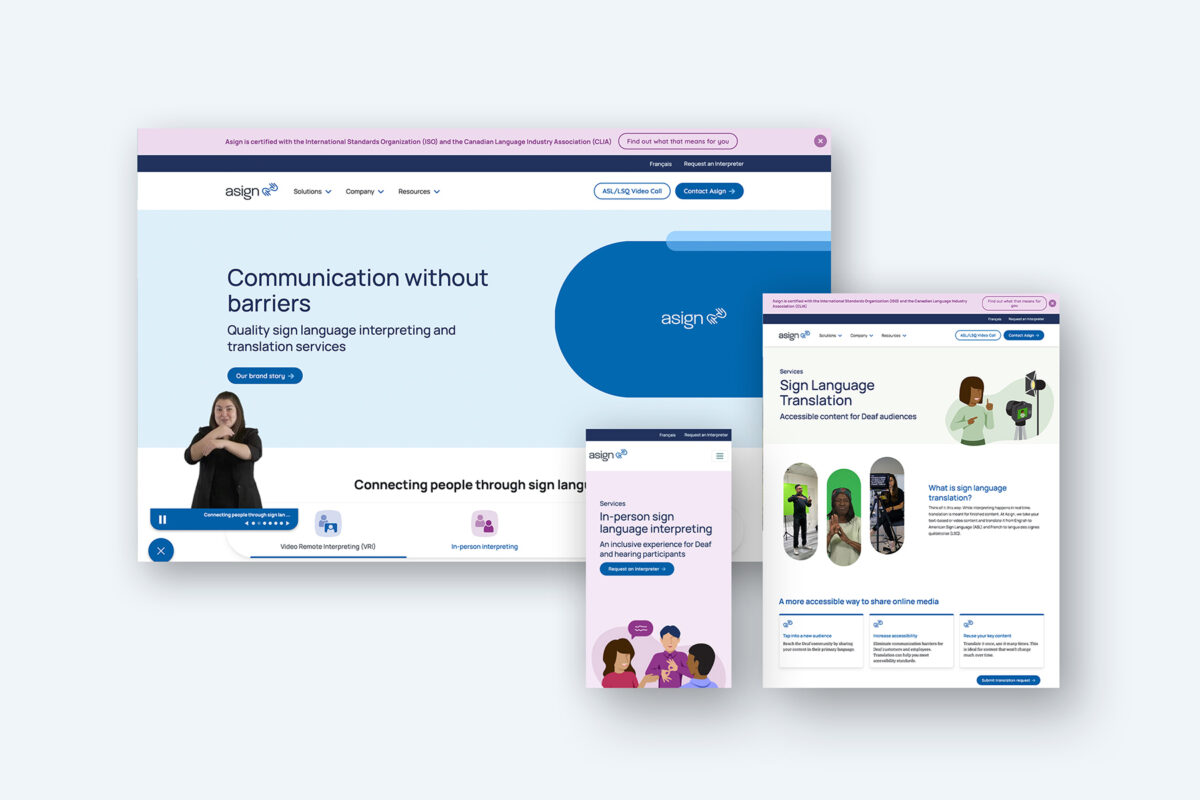 Asign | Case Studies | Cyan Solutions | Marketing Agency | Ottawa